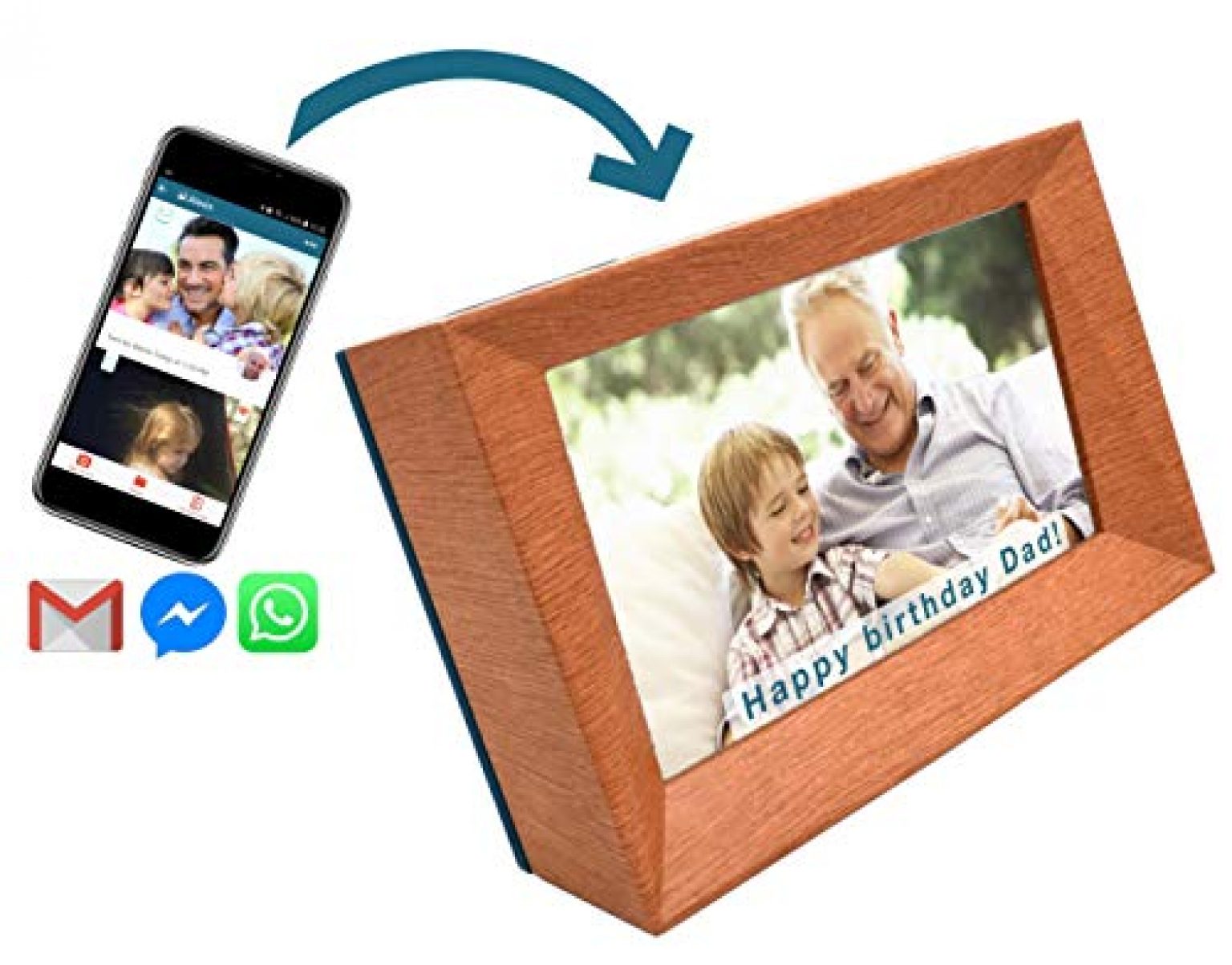 Familink Frame - Instantly Share Photos to Family Worldwide - Yinz Buy