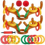 Reindeer Toss - Inflatable Reindeer Antler Ring Toss Game - Yinz Buy