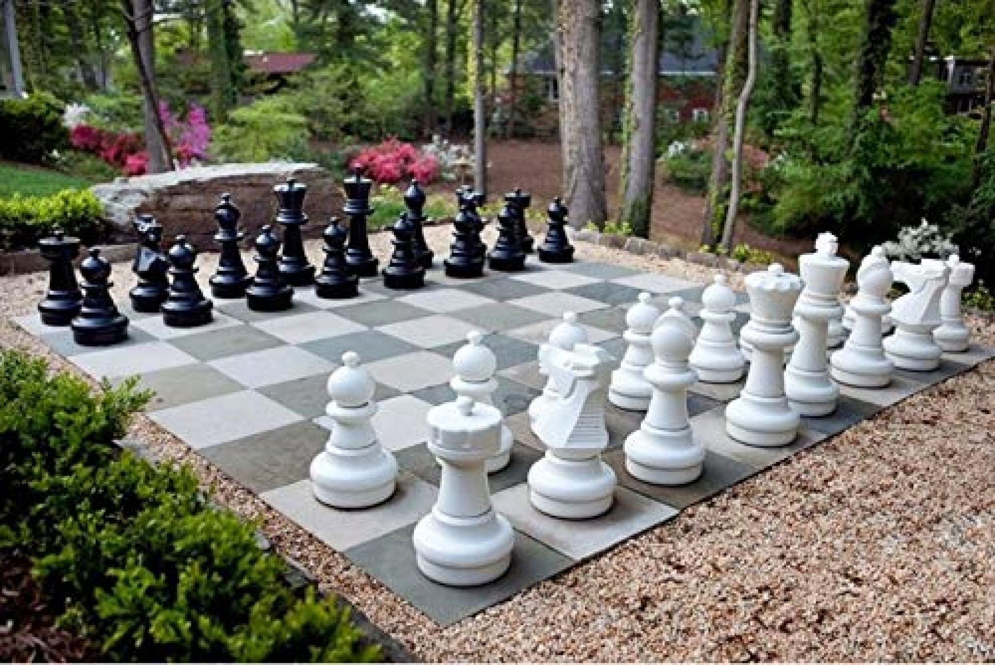 Giant Outdoor Chess Set - Big Fun in Your Yard and Garden - Yinz Buy
