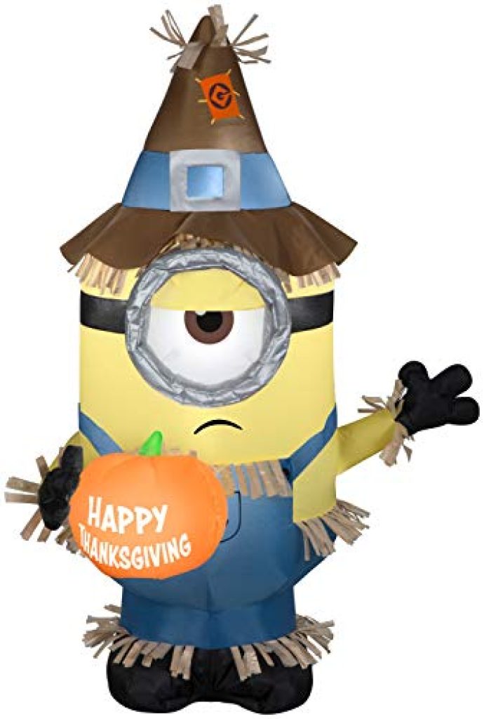 Minion Thanksgiving Inflatable - Stuart Helps Gru Celebrate - Yinz Buy