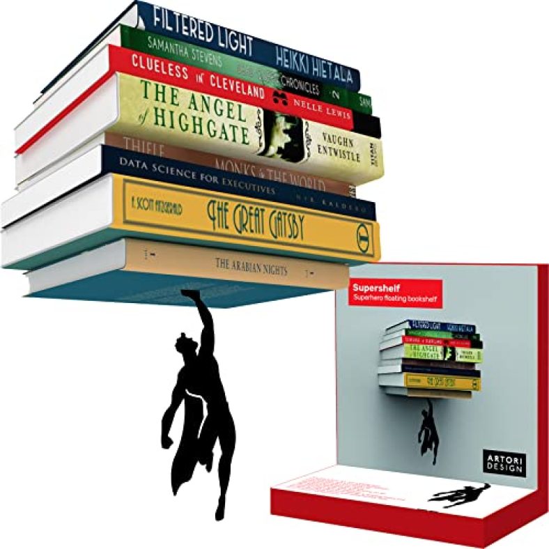 Superhero Floating Bookshelf - Superman Optical Illusion - Yinz Buy